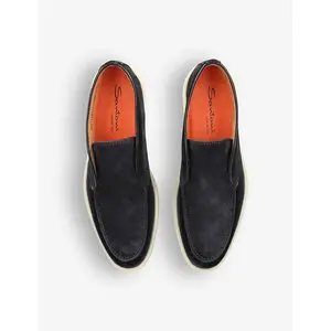 Santoni Detroit Suede Desert Slip-on Boots