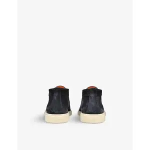 Santoni Detroit Suede Desert Slip-on Boots