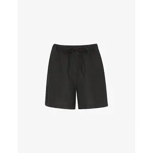 Whistles Elasticated-waist High-rise Linen Shorts