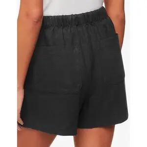 Whistles Elasticated-waist High-rise Linen Shorts