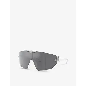 Versace Ve4461 Logo-embellished Sunglasses - Clear