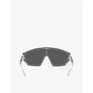 Versace Ve4461 Logo-embellished Sunglasses - Clear