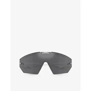 Versace Ve4461 Logo-embellished Sunglasses - Clear