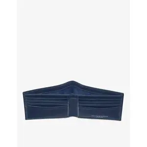 ASPINAL OF LONDON Billfold Logo-embellished Leather Wallet - Navy