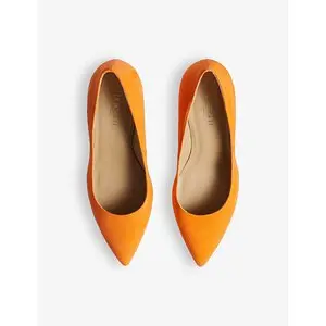 LK BENNETT Floret Pointed-toe Suede Courts