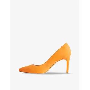 LK BENNETT Floret Pointed-toe Suede Courts
