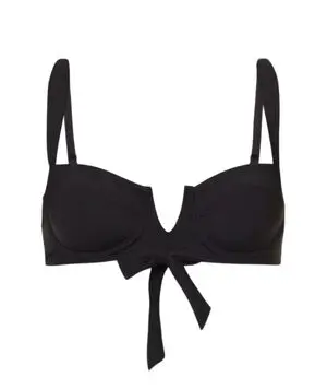 Monday Swimwear Clovelly Balconette Bikini Top - Black Rec