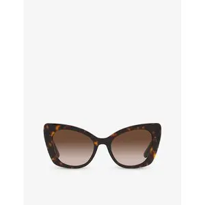 Dolce & Gabbana Dg4405 Butterfly-frame Sunglasses - Brown