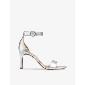 LK BENNETT Ivy Strappy Metallic Leather Sandals