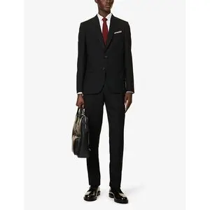 Paul Smith A Suit To Travel In Structured-shoulders Regular-fit Tapered-leg Wool Suit