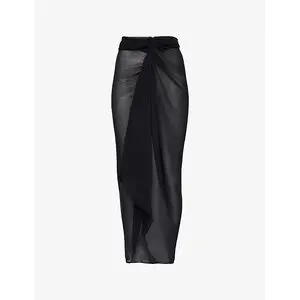 AWAY THAT DAY Santorini Crepe Sarong - Black