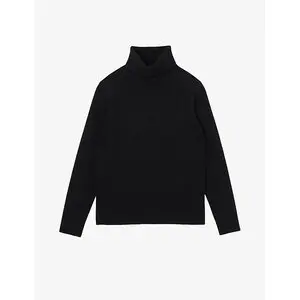 Sandro Knitted Wool-blend Jumper - Noir / Gris