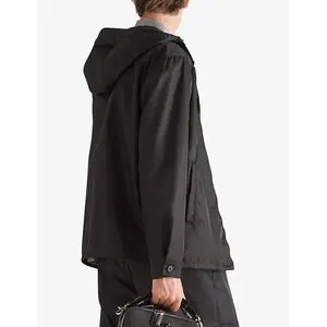 Prada Re-nylon Brand-plaque Hooded Polyamide Jacket