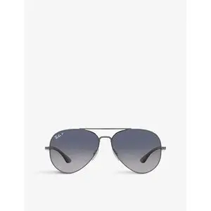 Ray-ban Pilot-Frame Metal Sunglasses Grey