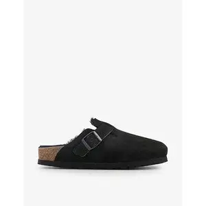 Embossed Suede Clogs