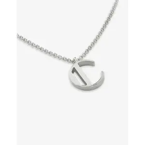 Monica Vinader C' Letter Pendant Necklace - Sterling Silver