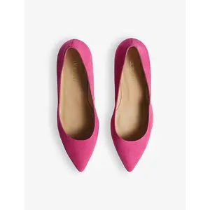 LK BENNETT Floret Pointed-toe Suede Courts