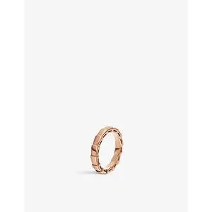 BVLGARI Serpenti Viper 18ct Rose-gold Wedding Band - Rose Gold