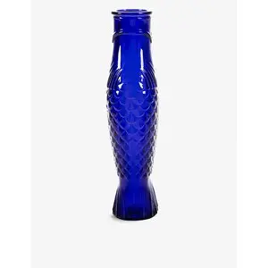 SERAX Paola Navone Fish & Fish Glass Bottle 1l - Dark Blue