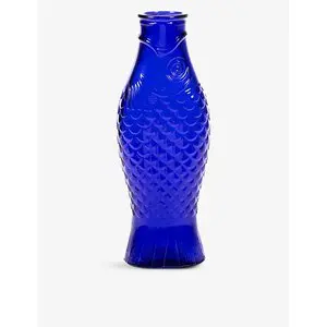 SERAX Paola Navone Fish & Fish Glass Bottle 1l - Dark Blue