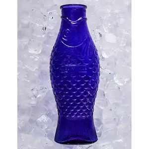 SERAX Paola Navone Fish & Fish Glass Bottle 1l - Dark Blue