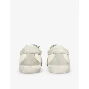 GOLDEN GOOSE Super Star Star-embroidered Leather Low-top Trainers