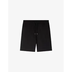 Sandro Stretch Cotton-blend Shorts - Black
