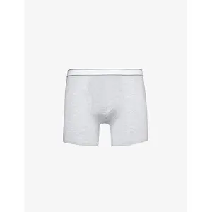 Derek Rose Ethan Mid-rise Stretch-jersey Trunks - Silver