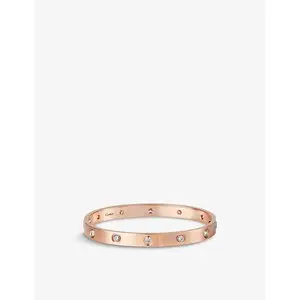 CARTIER Love 18ct Rose-gold And 0.96ct Diamond Bracelet - Rose Gold