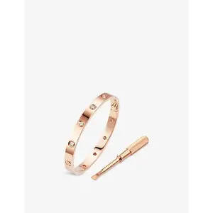 Cartier Love Classic 18ct Rose-gold And 0.96ct Diamond Bracelet - Rose Gold
