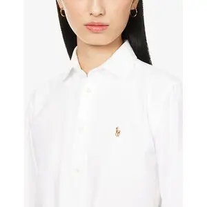 Polo Ralph Lauren Brand-embroidered Cotton Shirt - Bsr White
