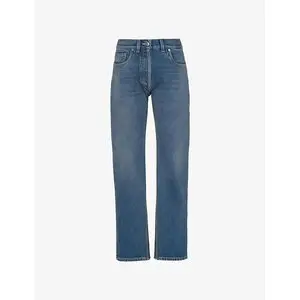 Prada Five-pocket High-rise Straight-leg Jeans