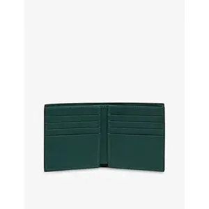 Smythson Panama Grained Leather Wallet - Green
