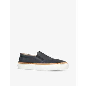 TOD'S Cassetta Slip-on Leather Low-top Trainers