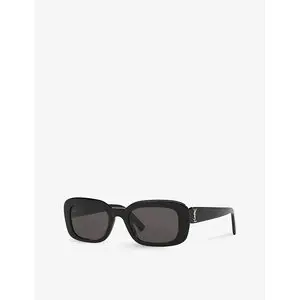 Saint Laurent Slm130 Square-frame Acetate Sunglasses - Black