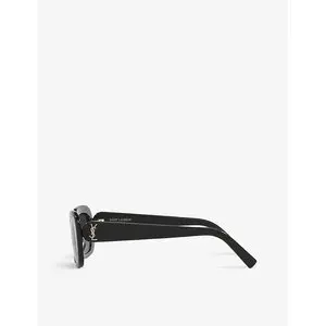 Saint Laurent Slm130 Square-frame Acetate Sunglasses - Black