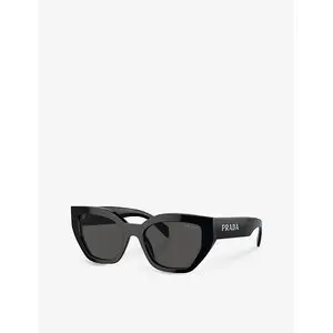 Prada Pr A09s Butterfly-frame Sunglasses - Black