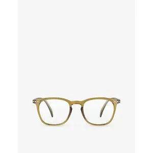 IZIPIZI Square Reading Glasses - Golden Green