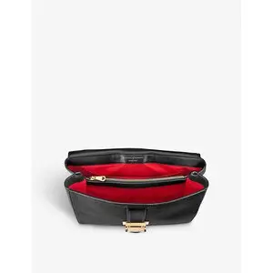 ASPINAL OF LONDON Lottie Leather Shoulder Bag - Black