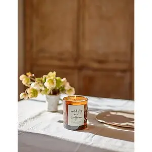 PLUM AND ASHBY Wild Fig & Saffron Candle Soy-wax Candle 220g
