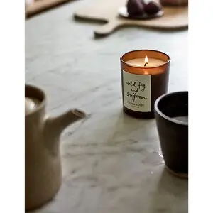 PLUM AND ASHBY Wild Fig & Saffron Candle Soy-wax Candle 220g