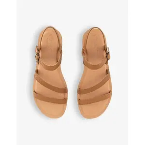 Toms Kira Ankle-strap Leather Sandals - Tan