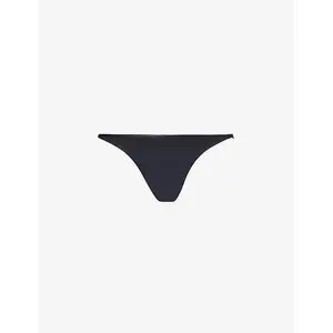 Calvin Klein Sculpted Nylon-blend Thong - Black