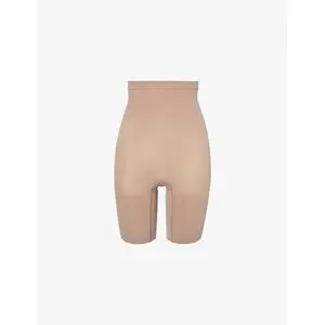 Spanx Sculpt™ Seamless Power High-waisted Mid-thigh Shorts - Cafe Au Lait