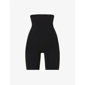 Spanx Sculpt™ Seamless Power High-waisted Mid-thigh Shorts - Very Black