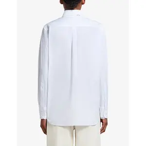 Marni Brand-print Patch-pocket Cotton Shirt