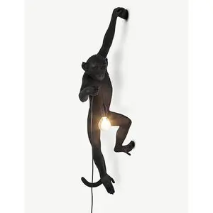 SELETTI Hanging Monkey Resin Outdoor Lamp 75cm - One-color