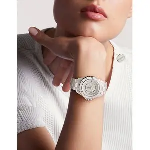Chanel J12 Automatic Watch With Diamonds - White