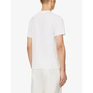 Stone Island Logo-patch Regular-fit Cotton-jersey T-shirt - White