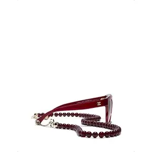 Chanel Ch5487 Square Sunglasses - Red | Editorialist